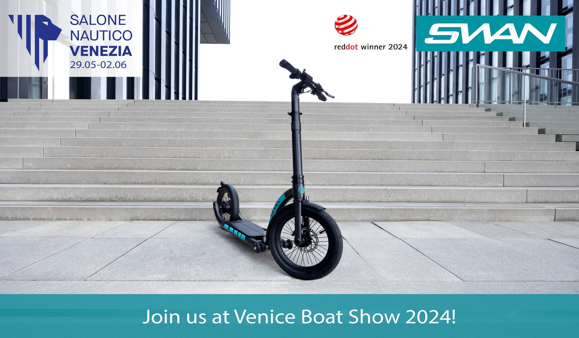 SWAN | Folding e-scooter with big wheels
